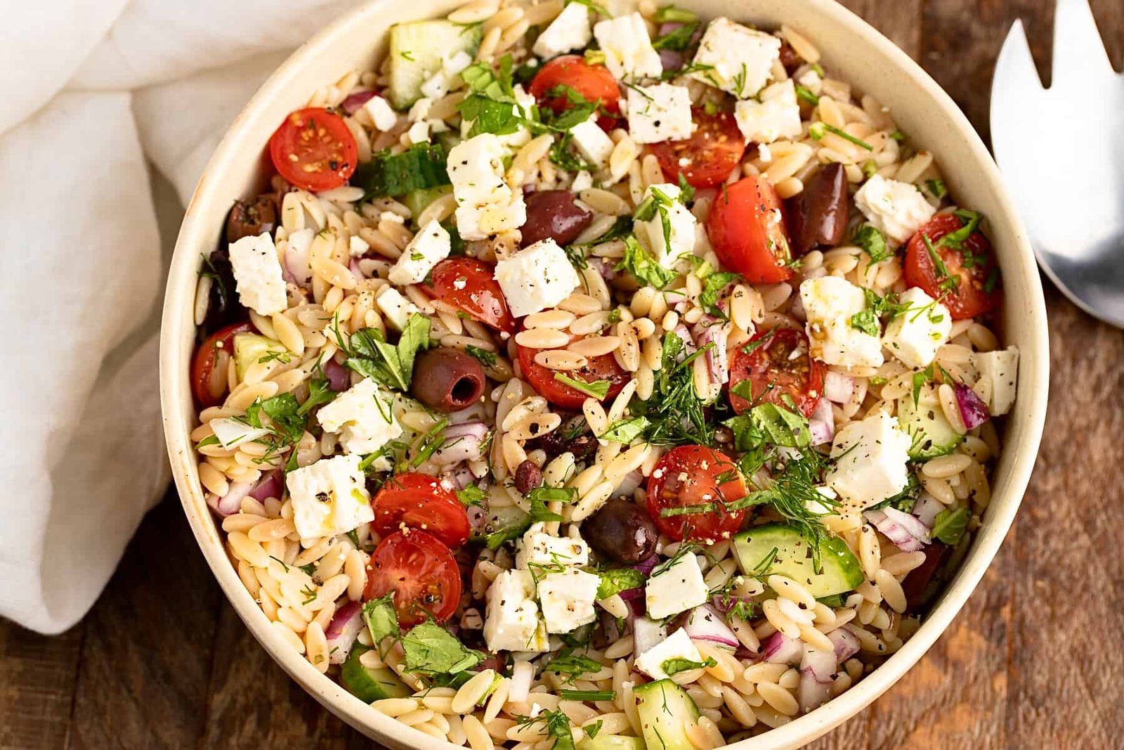 Greek Orzo Salad (Orzo feta salad) – Weight Loss For Women