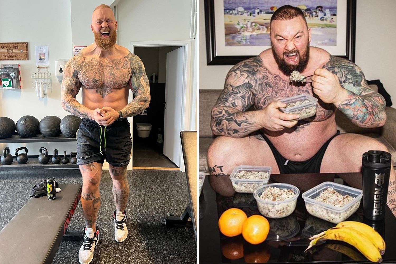 Thor Bjornsson reveals drastic weight loss after losing dedication to training since beating ...